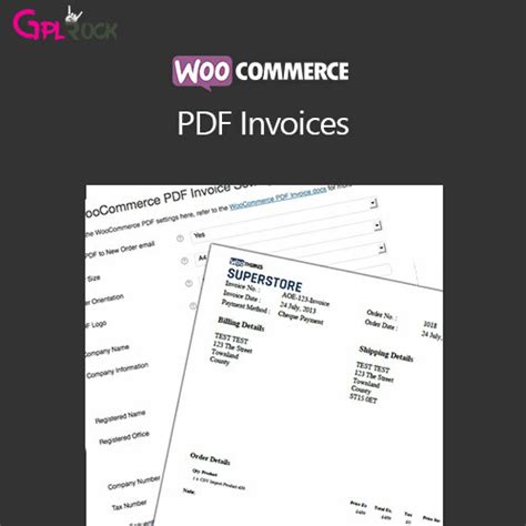 WooCommerce PDF Invoices GPLRock Com