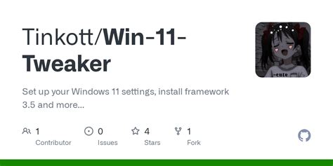 Github Tinkottwin 11 Tweaker Set Up Your Windows 11 Settings