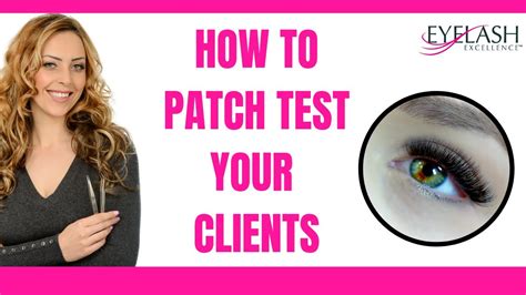 How To Patch Test Lash Clients Youtube