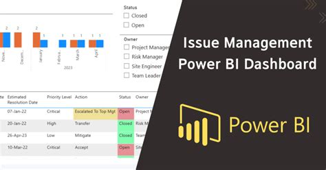 Issue Management Power Bi Dashboard [multi Project Power Bi Dashboard] Planning Engineer Fze