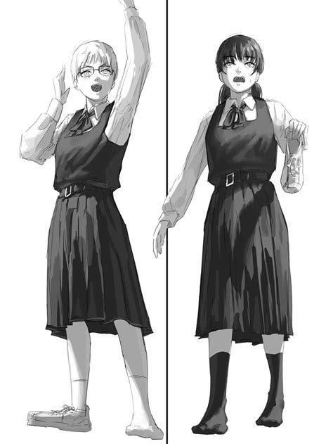 Mitaka Asa And Yuko Chainsaw Man Drawn By Ao Desu Danbooru
