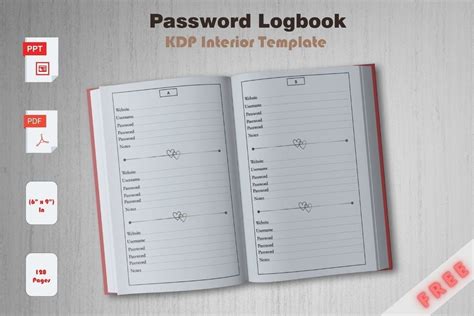 Password Log Book Graphic By Rozilya Designer · Creative Fabrica Password Log Book Graphic By Rozilya Designer · Creative Fabrica