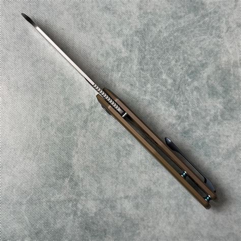 Kunwu S Tao Frame Lock Titanium Handle Satin Vanax Blade Pre Owned