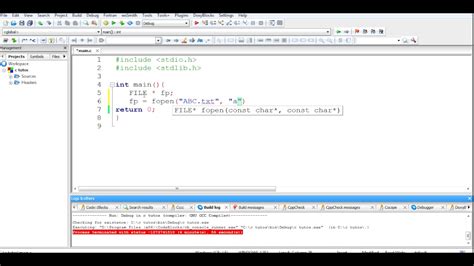 51 C Language Append A File In C Youtube