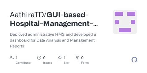 GitHub AathiraTD GUI Based Hospital Management System Deployed Administrative HMS And