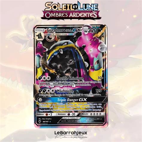 CARTE POKÉMON GROTADMORV d Alola GX 84 147 SL3 Ombres Ardentes FR NEUF
