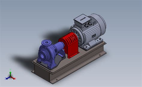水离心泵solidworks 2018模型图纸下载 懒石网