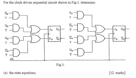 Solved For The Clock Driven Sequential Circuit Shown In