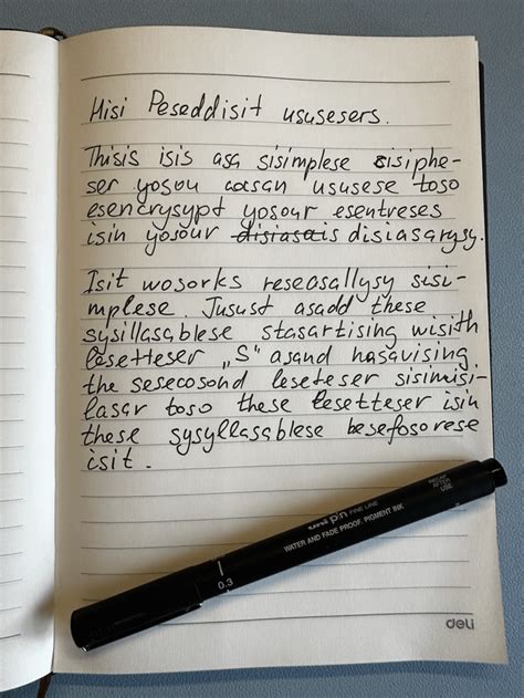 A Simple Cipher You Can Apply Mentally When Handwriting To Encrypt Your A Simple Cipher You Can Apply Mentally When Handwriting To Encrypt Your