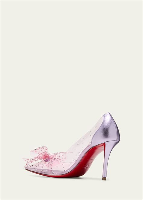 Christian Louboutin Strass Jelly Bow Red Sole Pumps Bergdorf Goodman
