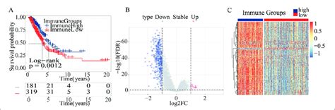 Immune Infiltration Score Group Analysis A Survminer Package Was Used