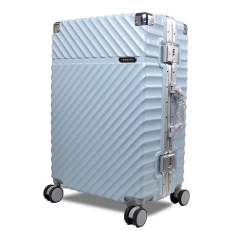 Promo Koper Hardcase Aluminum Polo City No Zipper Size Kabin 20 Inch