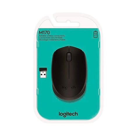 Mouse Logitech M170 Inalambrico Negro Viva Digital Pc Gamers
