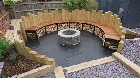 Circular Fire Pit Seating Area Ideas