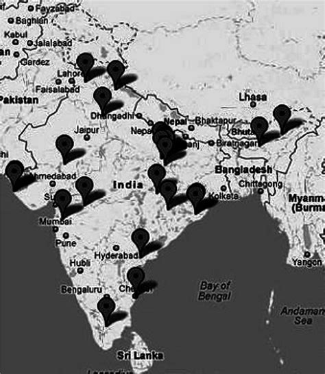 Map Of Heterocystous Cyanobacteria Collection Sites Maps