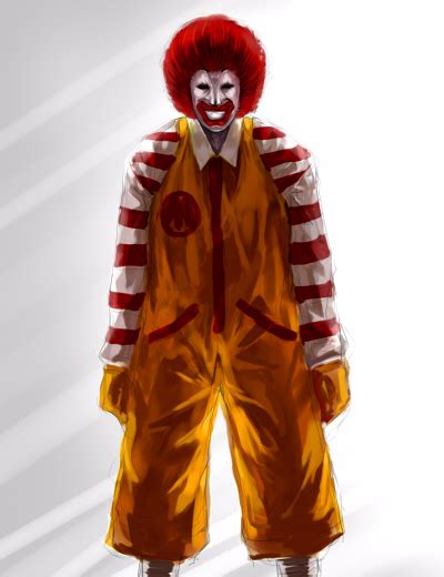Oguchi Ronald Mcdonald Mcdonald S Boy Afro Clown Creepy Male Focus Red Hair Solo