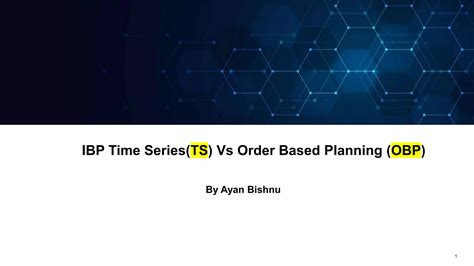 Time Series Vs Order Based Planning In SAP IBP PPTX