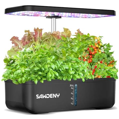 Pods Hydroponics Growing System Herb Garden Indoor With W LED Grow Light Modes Up To