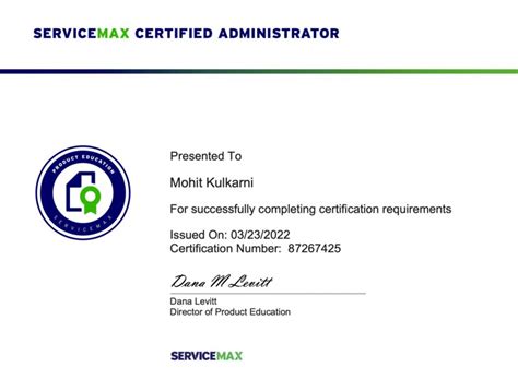Mohit Kulkarni On Linkedin Certification Servicemax Administrator Lti Certified