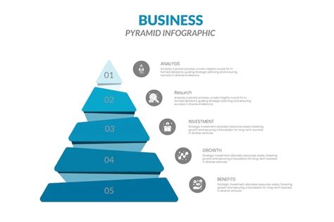 Premium Vector Vector 3d Pyramid Infographic Growth Diagram Chart