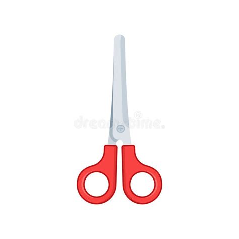 Scissor Icon In Flat Style Cutting Hair Equipment Vector Illustration
