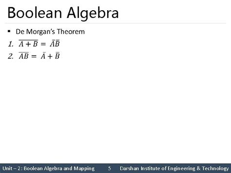 unit 2 boolean algebra and mapping methods hardik