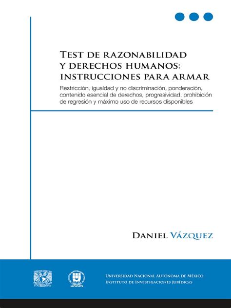 Test De Razonabilidad Y Derechos Humanos Pdf Derechos Humanos
