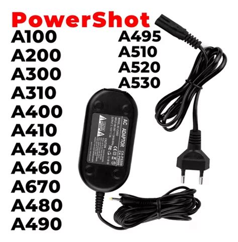 Fuente Adaptador Ac Ack 800 Para Canon Powershot Series A O Sx