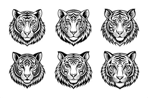 Vector Illustration Of A Tigers Head Premium Ai Generated Vector