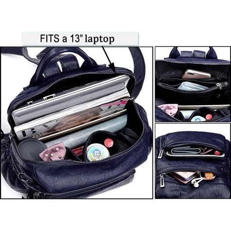 Femme Sac Porté Dos Anti Vol Sac À Main Porté Épaule Glands Multi