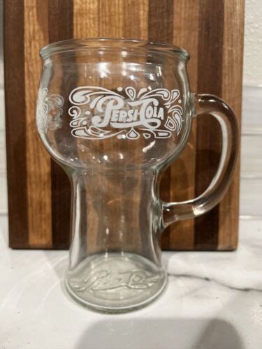 Vintage Pepsi Cola Glass Cup 70s Vintage Glass Cup 4613038821