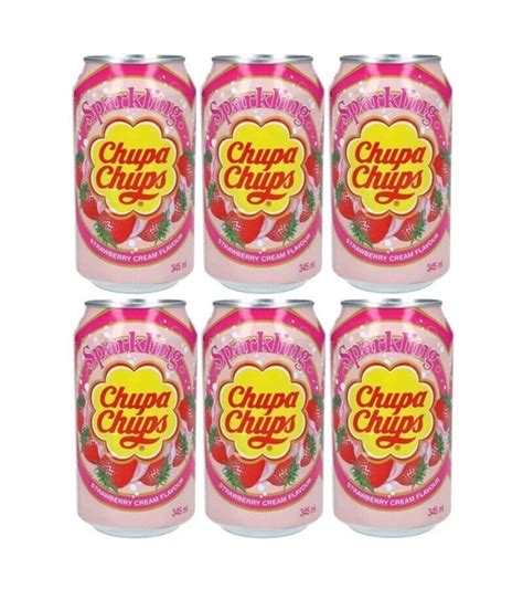 Газированный напиток Namyang Dairy Чупа Чупс со вкусом Клубника со ...