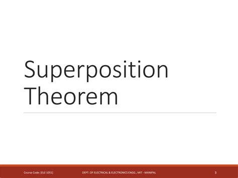 Basic Electric Theorem Superposition Mpt Theorems Pptx