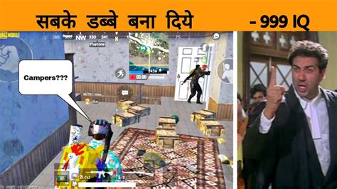 999iq Camper In Pubg Mobile Funny Gameplay Mafiya Gaming Youtube