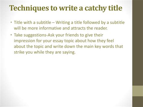 PPT How To Write An Eye Catchy Title PowerPoint Presentation Free Download ID 7456286