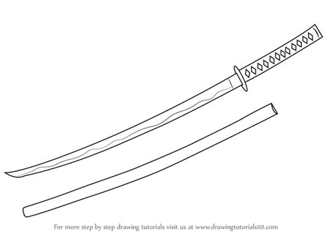 How To Draw A Samurai Sword Swords Step By Step Drawingtutorials