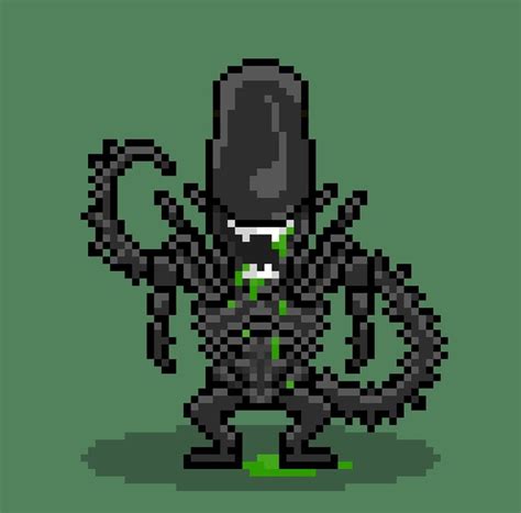 Pixel Xenomorph Art New Alien Film Coming Out I M So Excited The