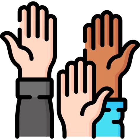 Raising Hand Free Hands And Gestures Icons