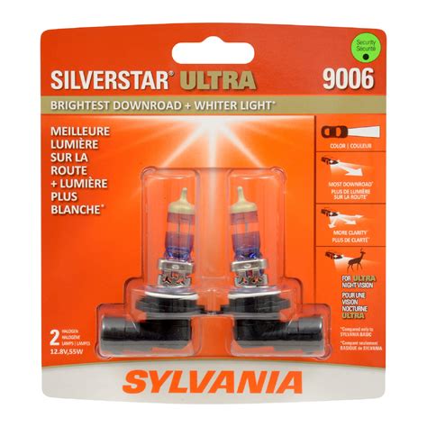 Sylvania 9006 Silverstar Ultra Halogen Headlight Bulb 2 Pack