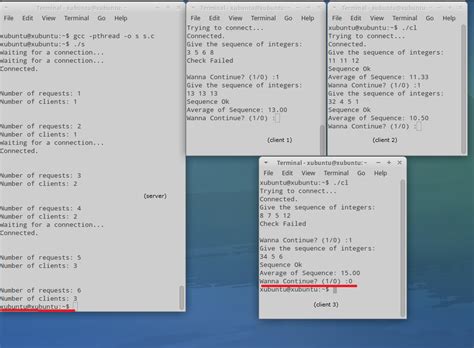 Multithreading Cunix Sockets Server Closes Right After One Client
