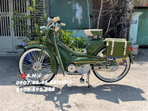 Mobylette Av44 Màu Xanh Quân Đội