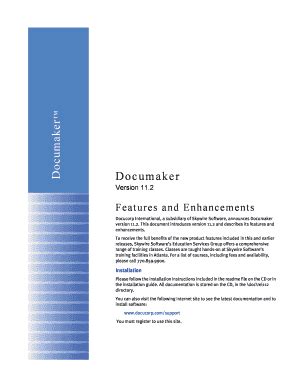 Fillable Online Documaker Features And Enhancements Oracle