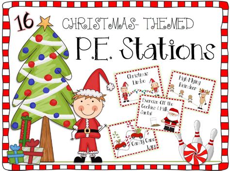 Christmas Pe Stations Elementary Physical Education Physical