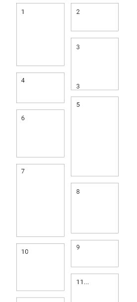 Html Как расположить боки со случайной высотой средствами Css Stack Overflow на русском