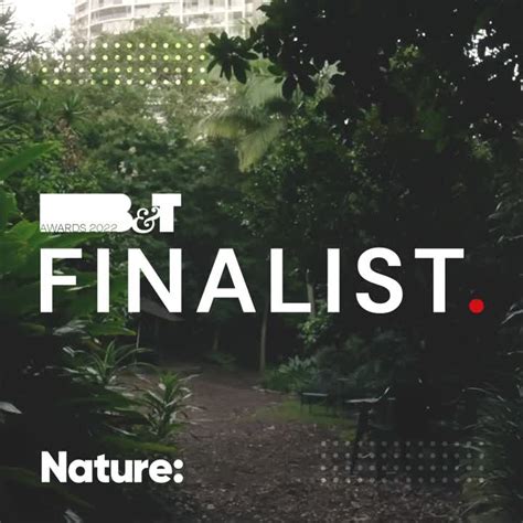 [video] Nature On Linkedin Were Proud To Announce That Nature Is A Finalist For People And