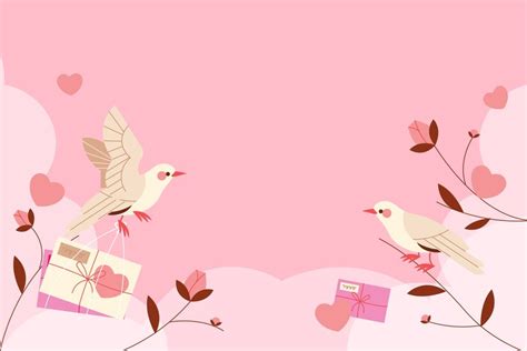 Free Vector Flat Valentines Day Background