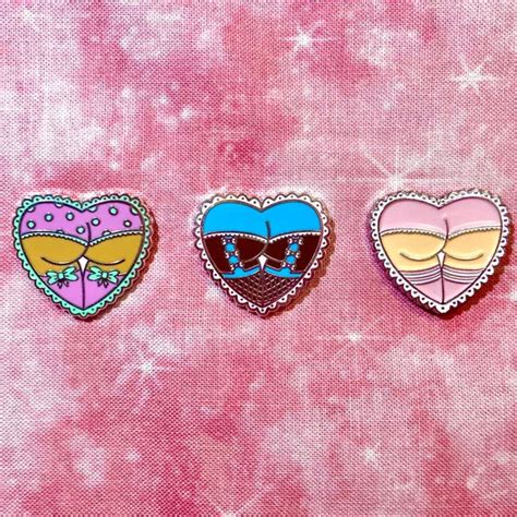 Cutie Booty Enamel Pins Etsy