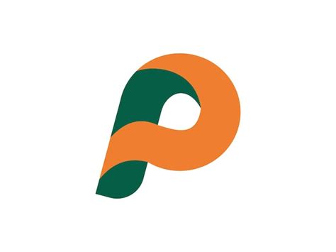 P 로고 디자인 프리미엄 벡터
