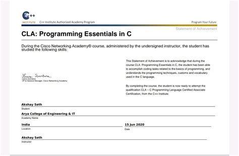 akshay seth on linkedin programming cisco clanguage