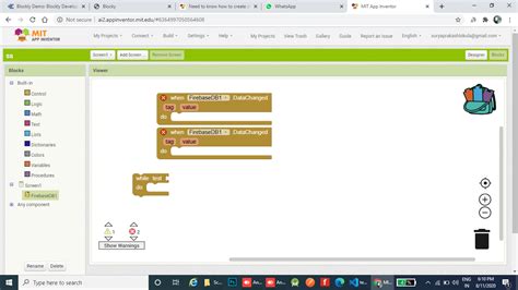 Need Help In Creating Workspace Like Appinventor Issue Mit Cml Appinventor Sources
